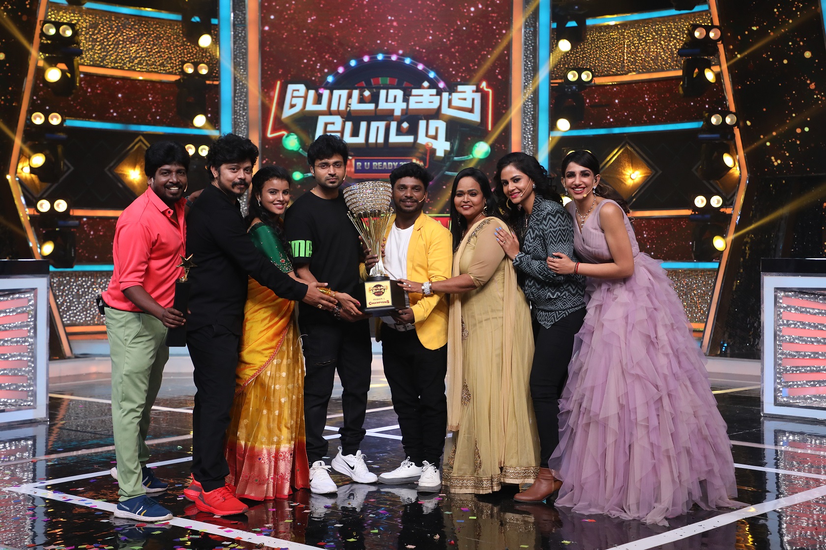 Team Valli Thirumanam wins in grand finale of Colors Tamil non-fiction ...